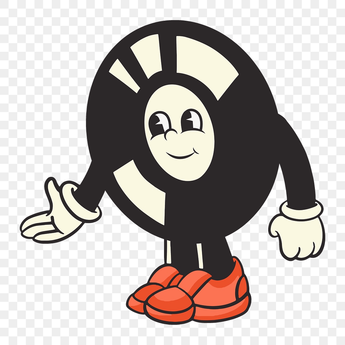 Vinyl character png, retro illustration, | Premium PNG - rawpixel