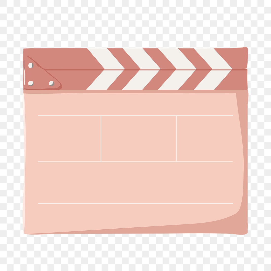 Pink clapperboard png, transparent background | Premium PNG - rawpixel