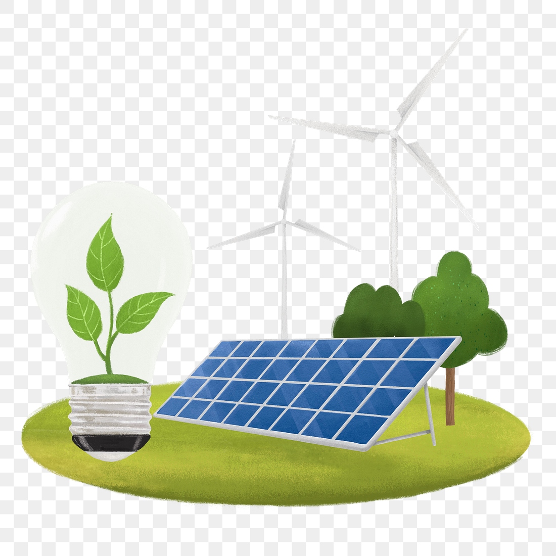 Clean energy png, aesthetic illustration, | Premium PNG - rawpixel