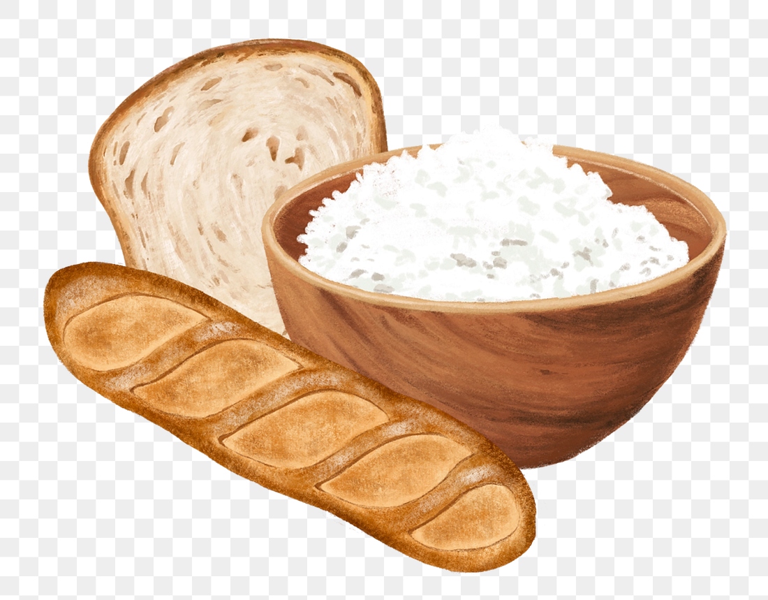 Carbohydrates food png, aesthetic illustration, | Premium PNG - rawpixel