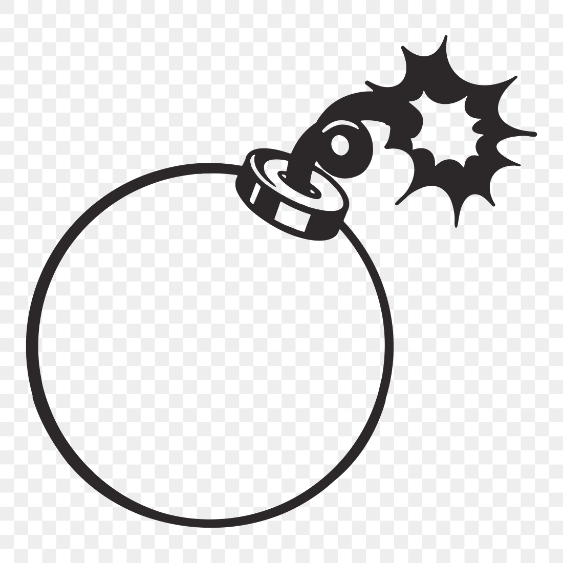Cartoon bomb png, retro illustration | Premium PNG - rawpixel