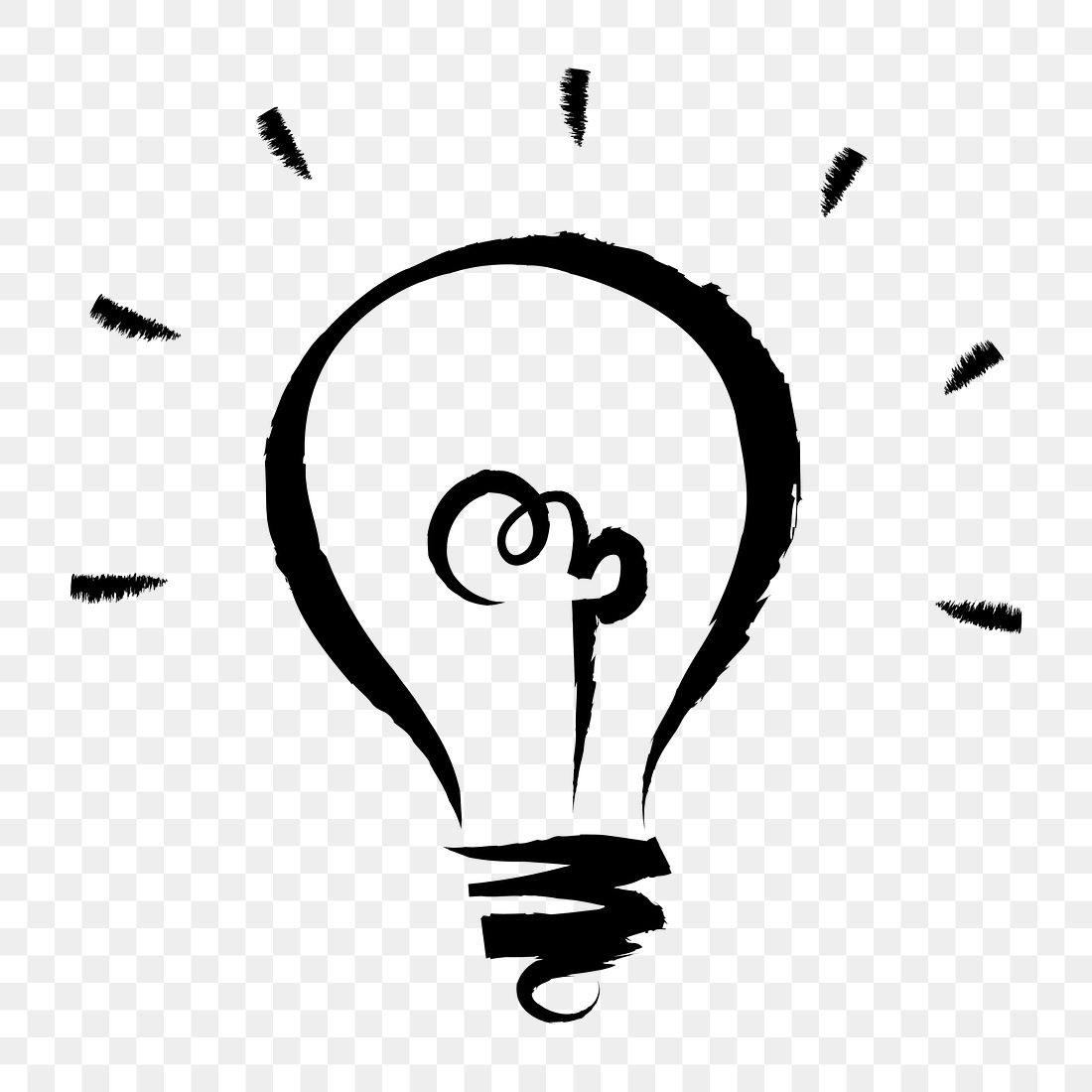 Png thinking light bulb, transparent | Premium PNG - rawpixel