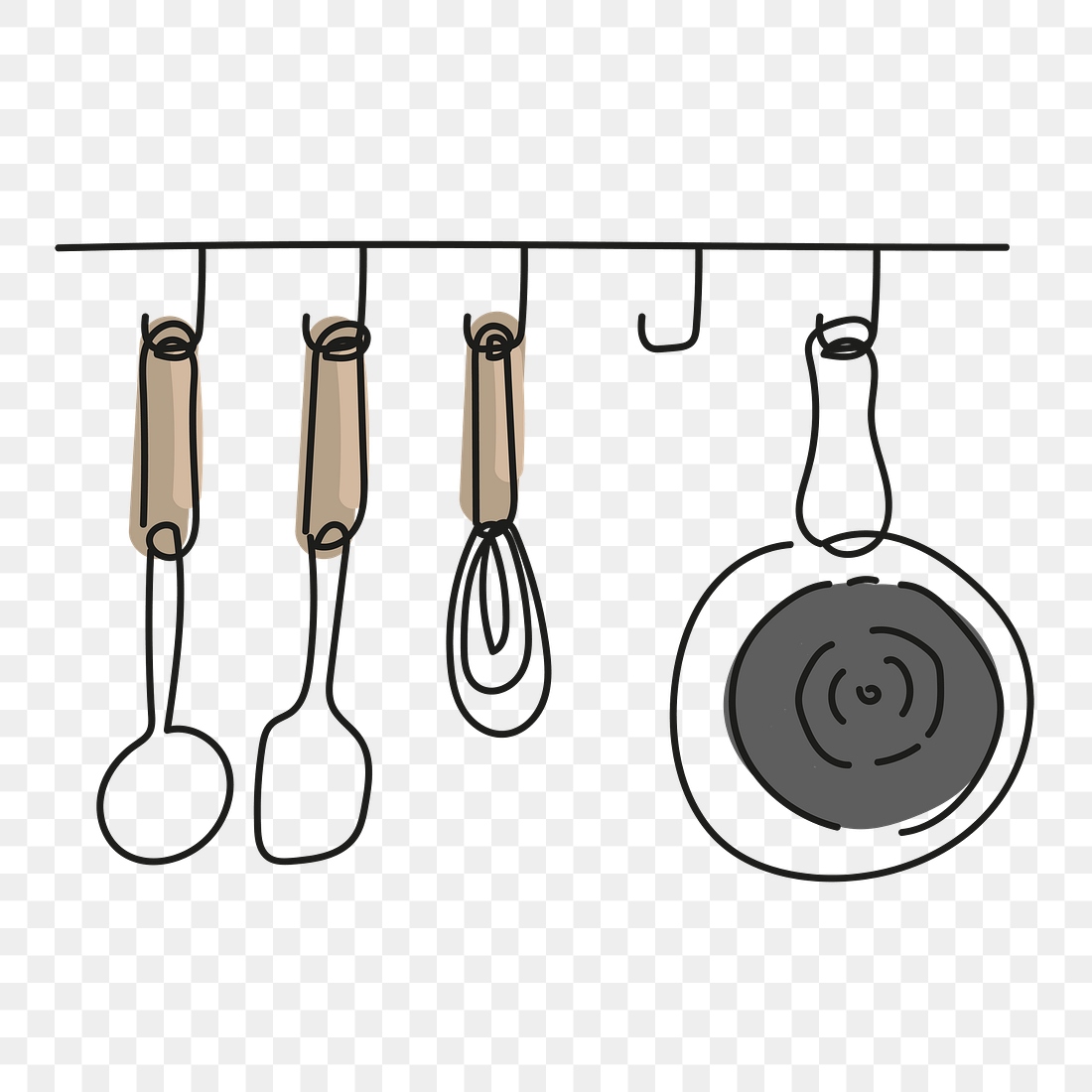 Kitchen doodle png, aesthetic illustration, | Premium PNG - rawpixel