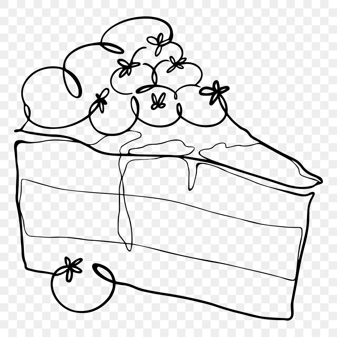 Berry cake png, aesthetic illustration, | Premium PNG - rawpixel