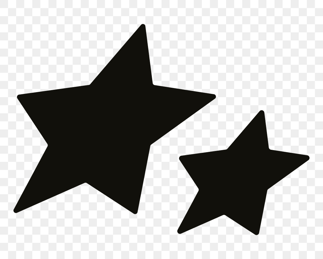 Two stars png, transparent background | Premium Icons - rawpixel
