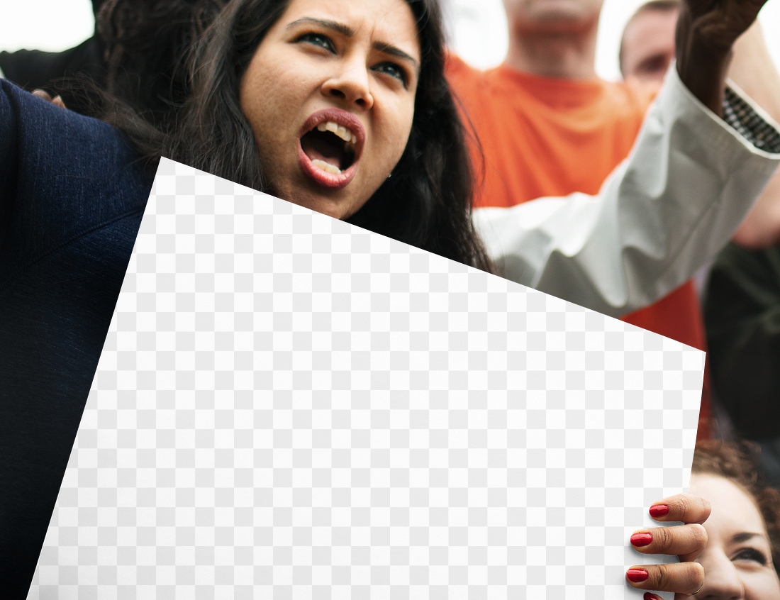 Protest sign png transparent mockup | Premium PNG - rawpixel