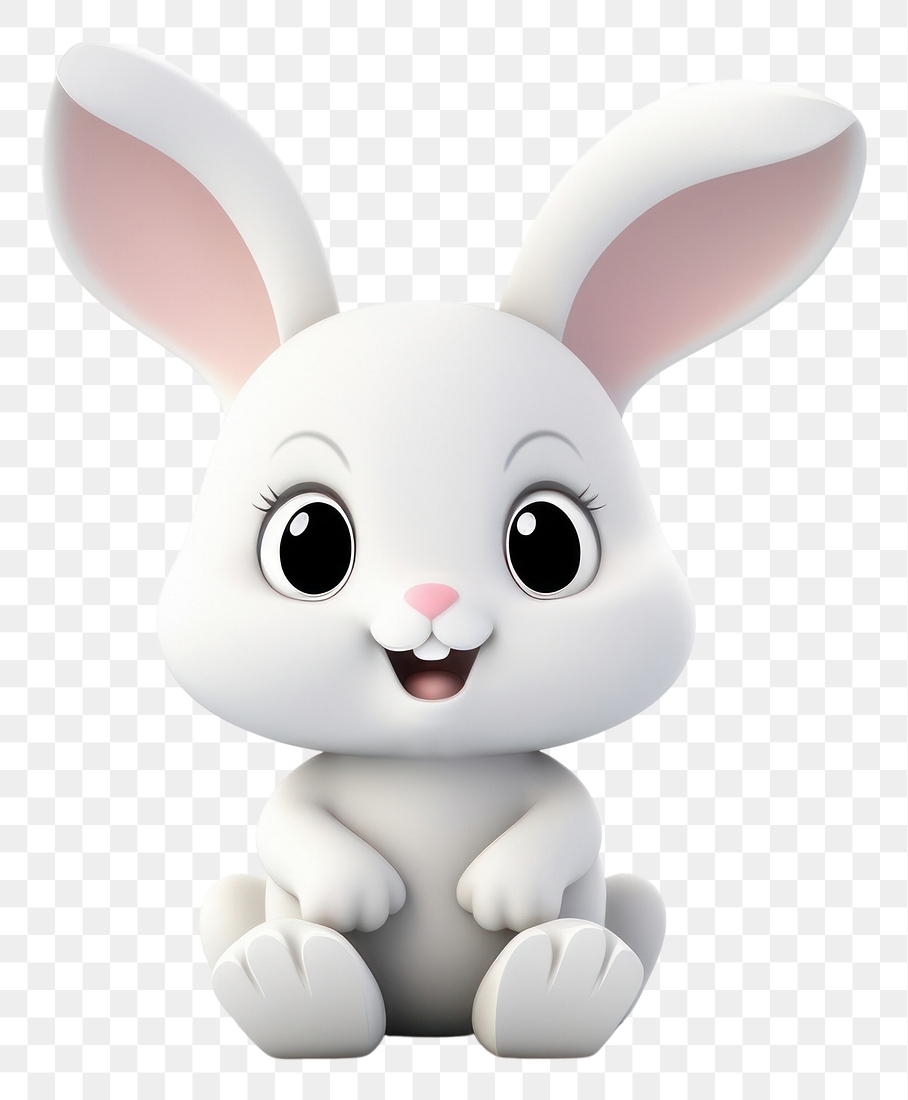 PNG Figurine cartoon mammal rabbit | Premium PNG - rawpixel