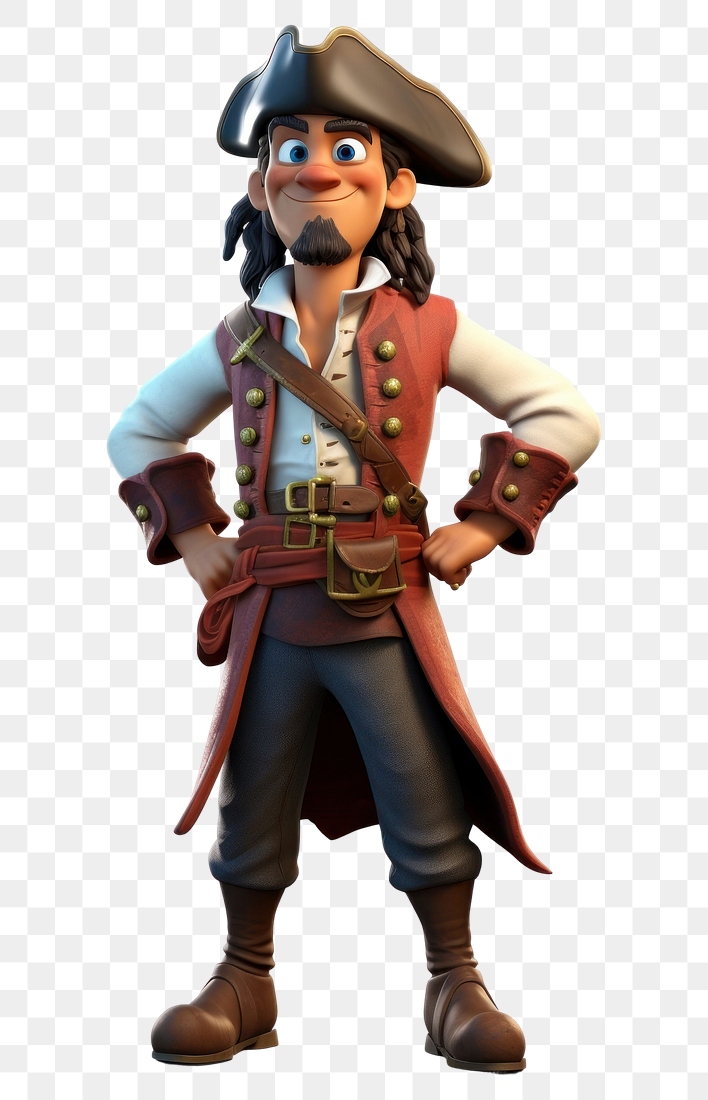 PNG Cartoon pirate white background | Premium PNG - rawpixel