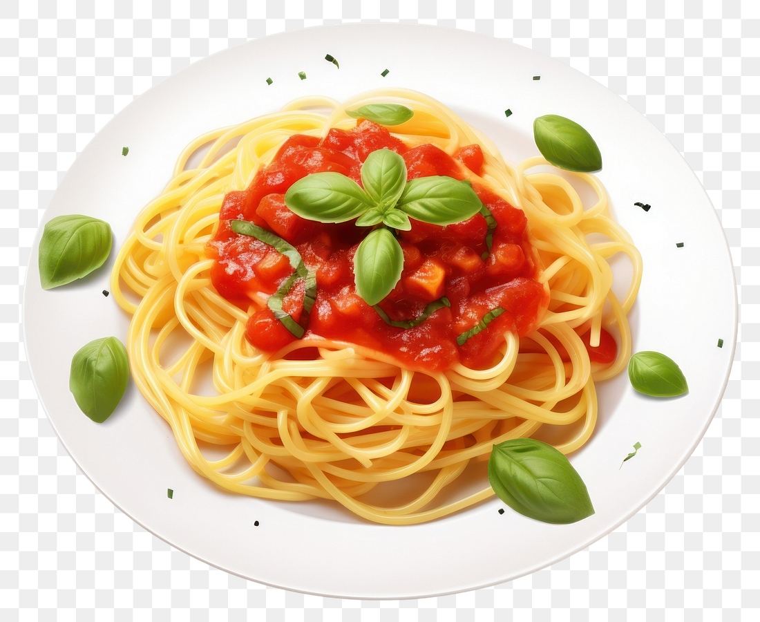 PNG Spaghetti pasta plate tomato. | Premium PNG - rawpixel