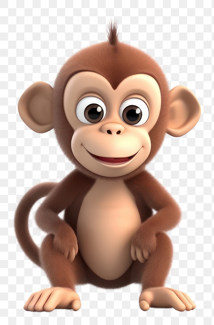 PNG Cartoon mammal animal monkey | Premium PNG - rawpixel