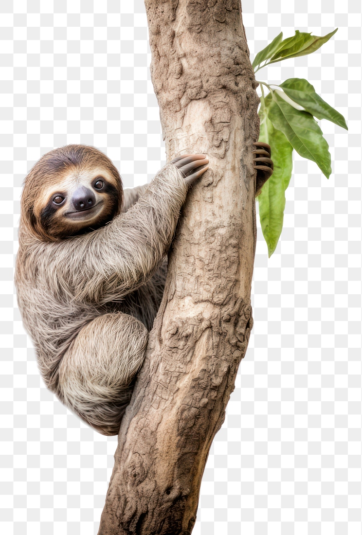 PNG Wildlife animal mammal sloth. | Premium PNG - rawpixel