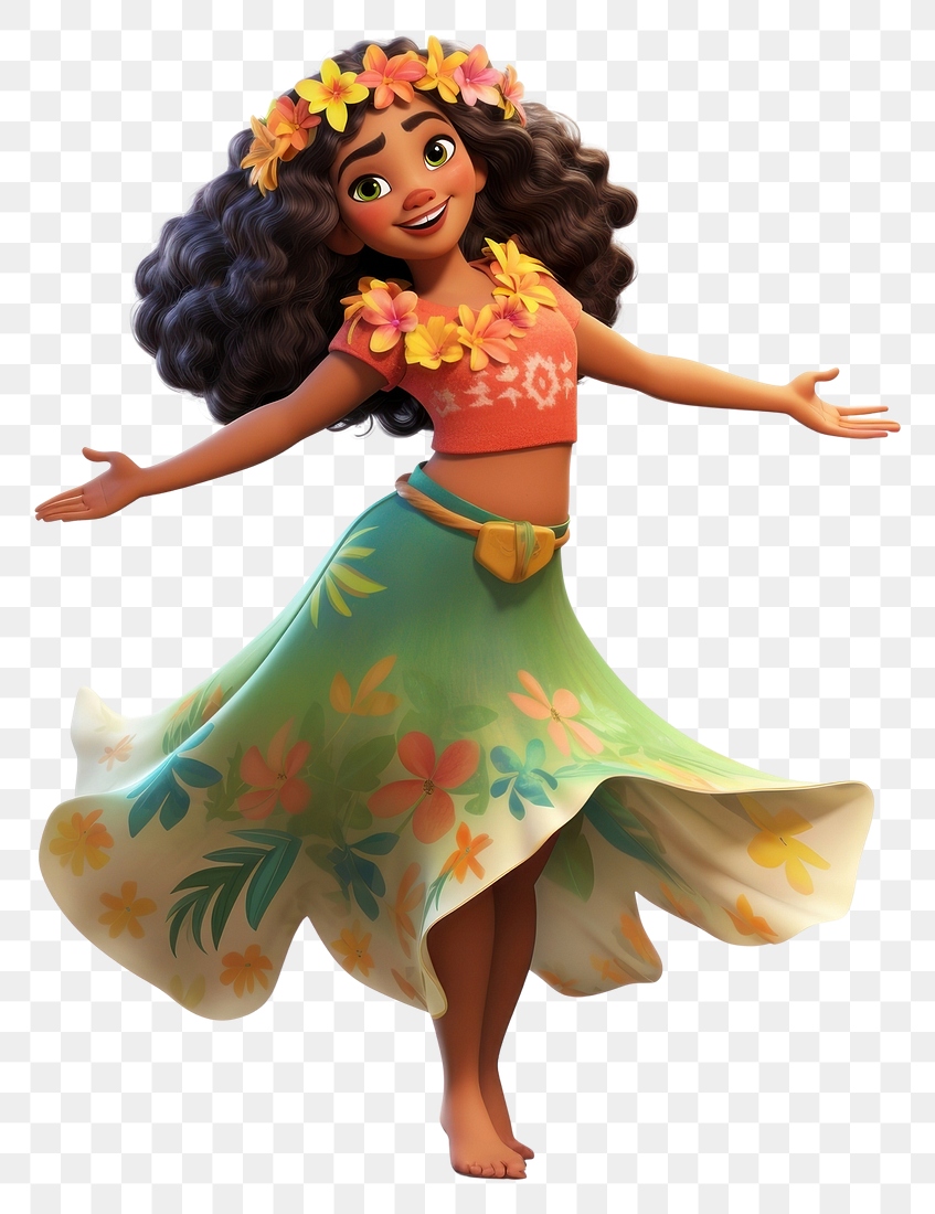 PNG Dancing cartoon hula | Premium PNG - rawpixel