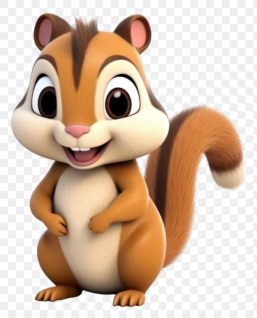PNG Chipmunk cartoon rodent mammal. | Premium PNG - rawpixel