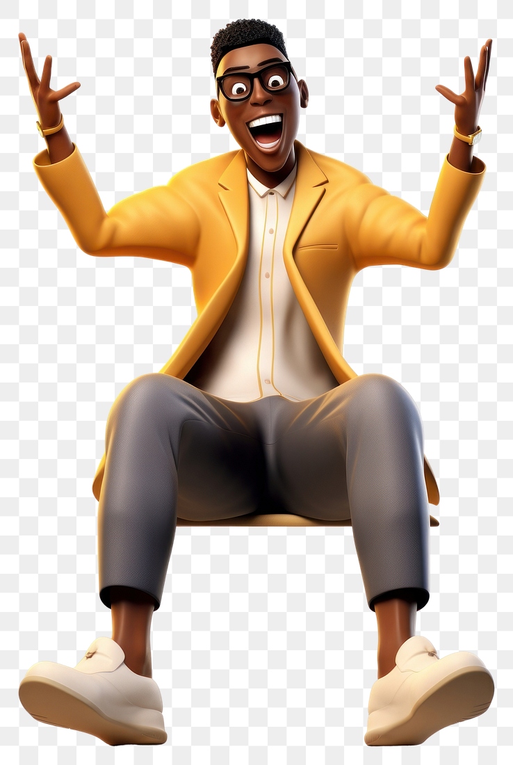 PNG Fashion sitting cartoon adult | Premium PNG - rawpixel