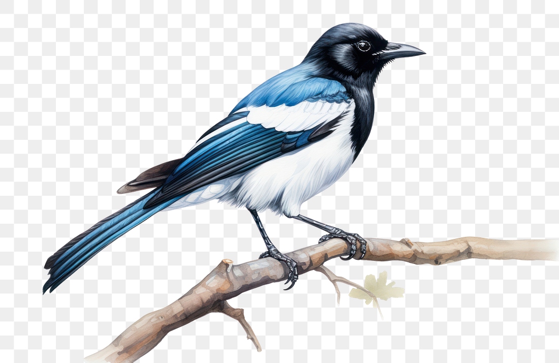 PNG Animal magpie bird white | Free PNG - rawpixel