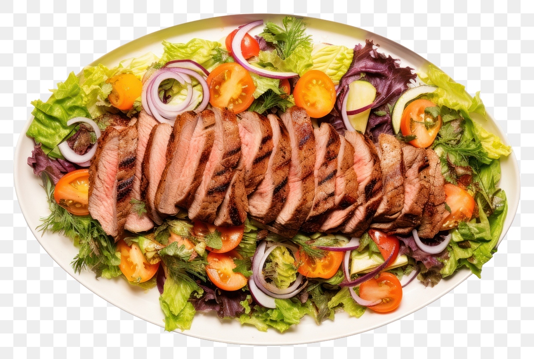 PNG Lunch plate meat food. | Free PNG - rawpixel