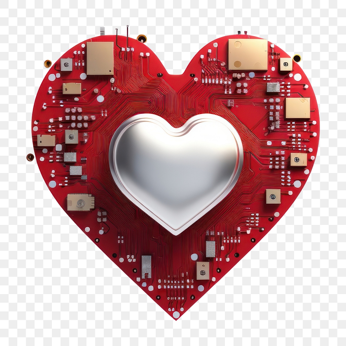 PNG Heart technology computer love. | Premium PNG - rawpixel