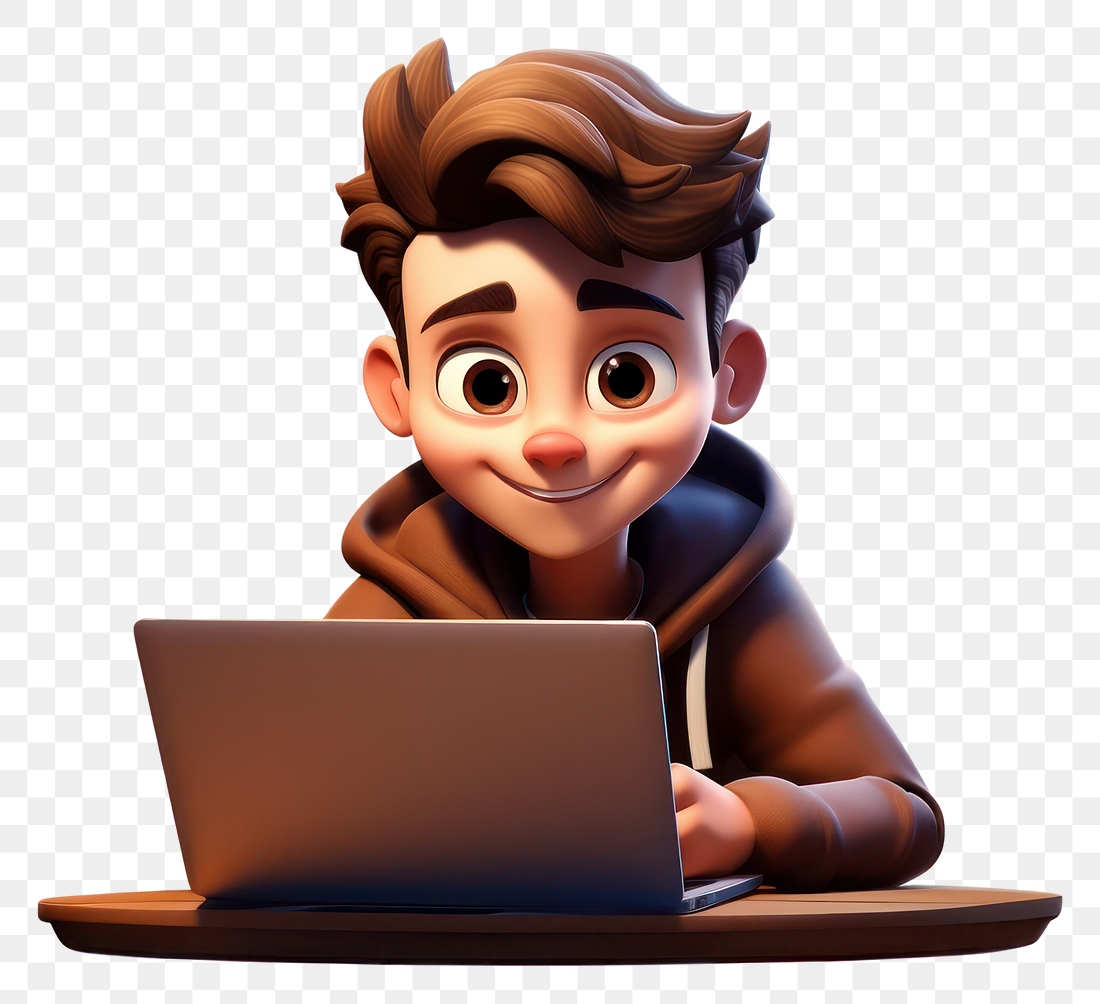 PNG Laptop computer cartoon typing | Premium PNG - rawpixel