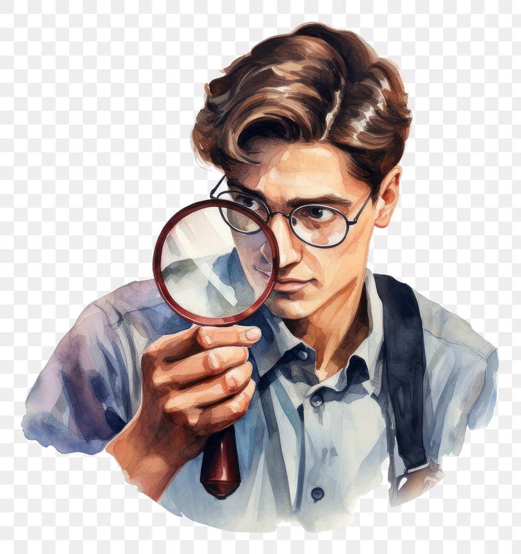 PNG Magnifying portrait glasses adult. | Premium PNG - rawpixel