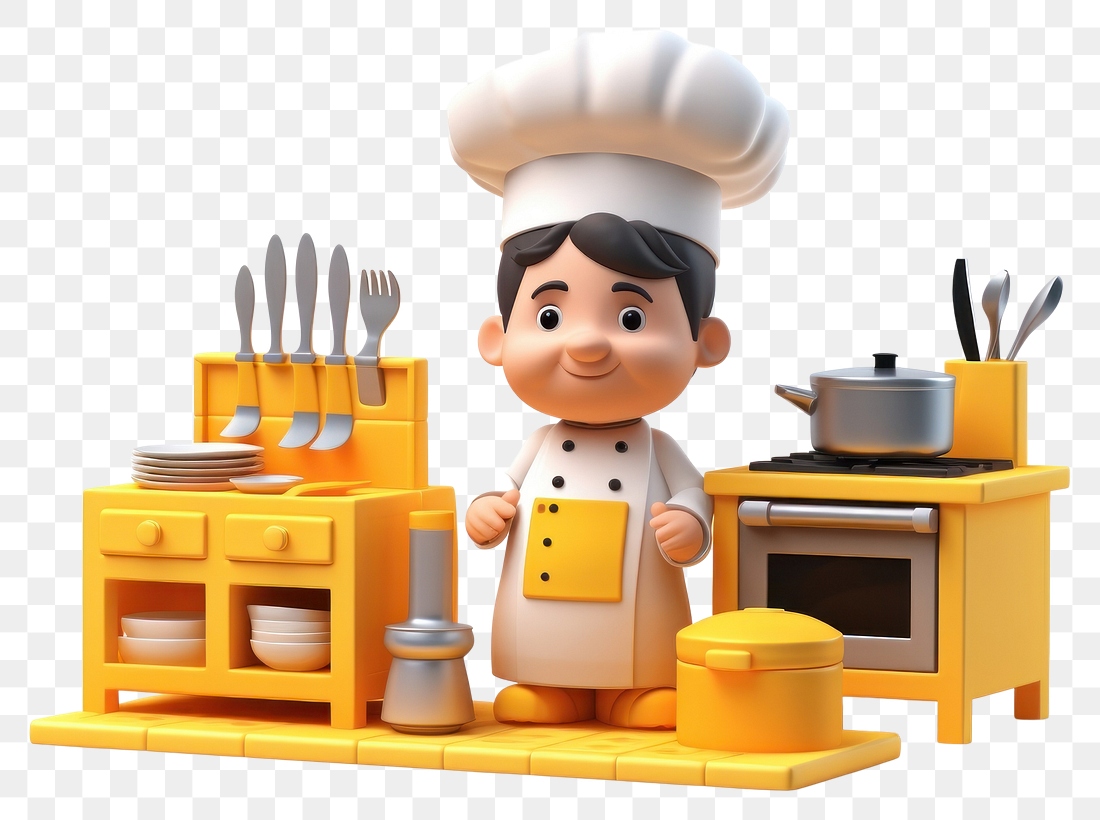 PNG Kitchen cartoon food cook. | Free PNG - rawpixel