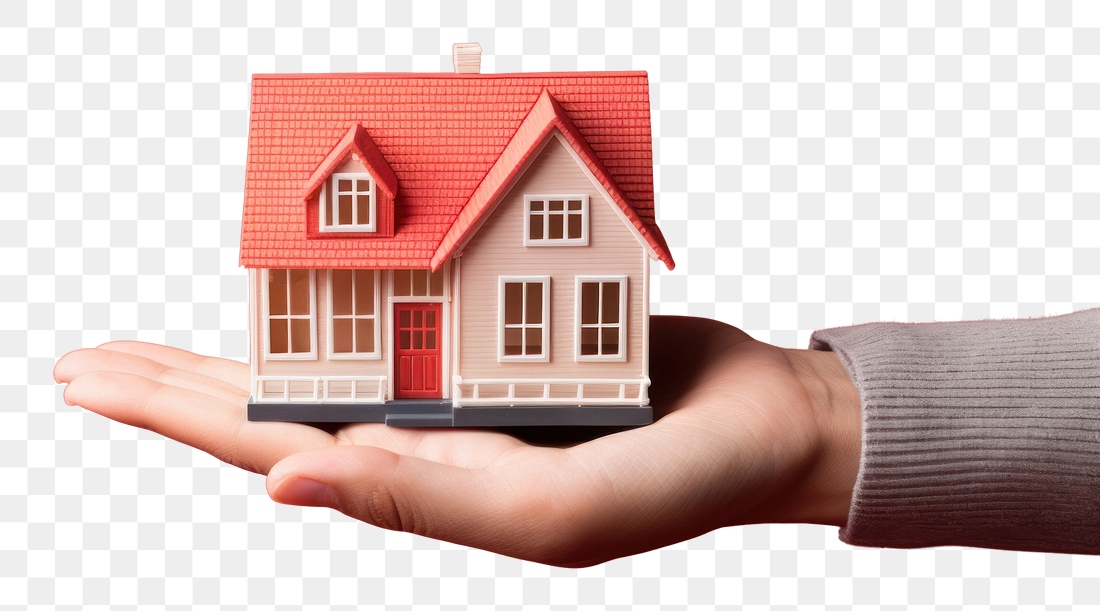 PNG Hand holding finger house. | Premium PNG - rawpixel
