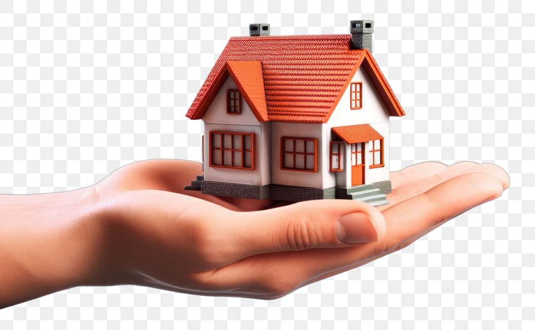 PNG Hand holding finger house. | Premium PNG - rawpixel