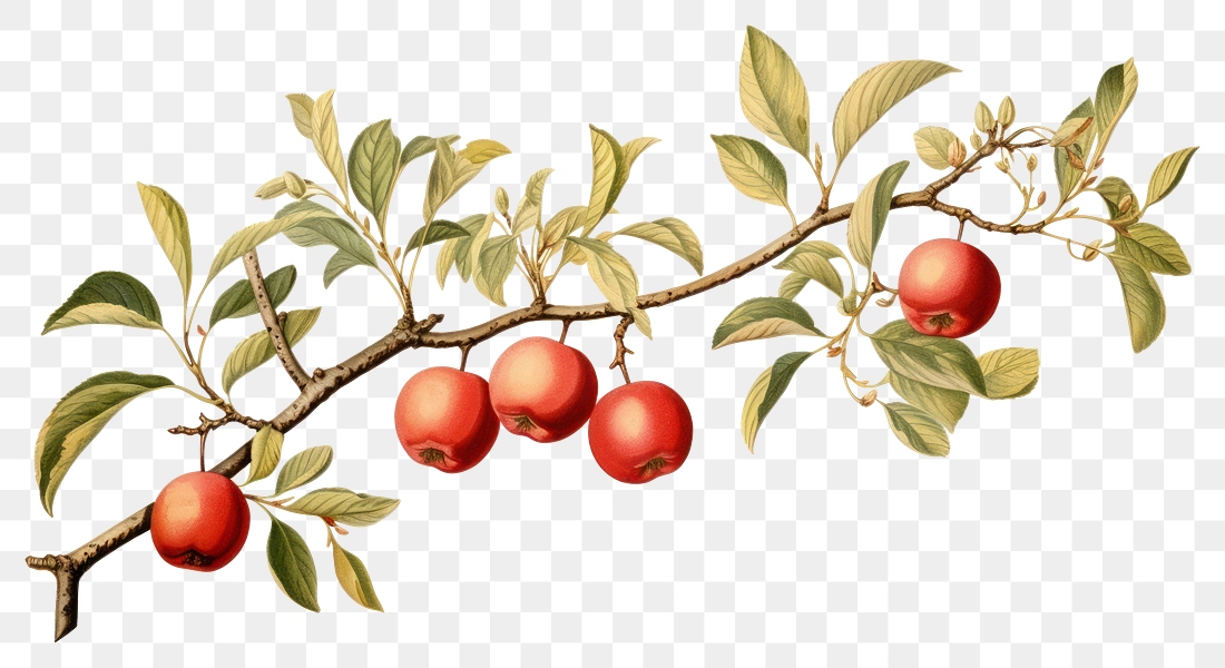 PNG Apple branch plant fruit. | Premium PNG - rawpixel