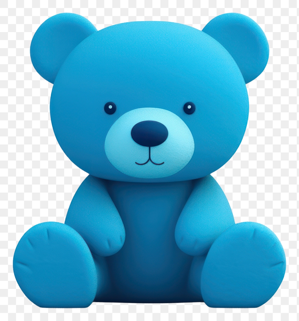PNG Plush blue toy representation. | Free PNG - rawpixel