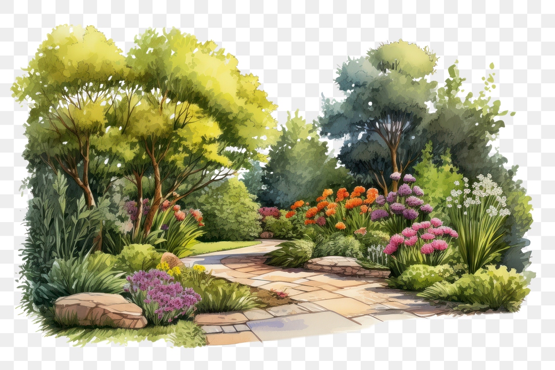 Outdoors backyard walkway garden | Premium PNG - rawpixel