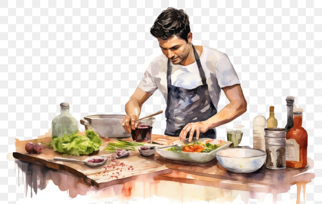 PNG Cooking adult chef food. | Premium PNG - rawpixel