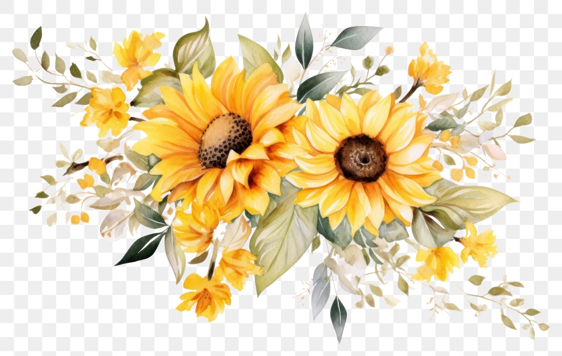 PNG Sunflower pattern plant inflorescence | Premium PNG - rawpixel