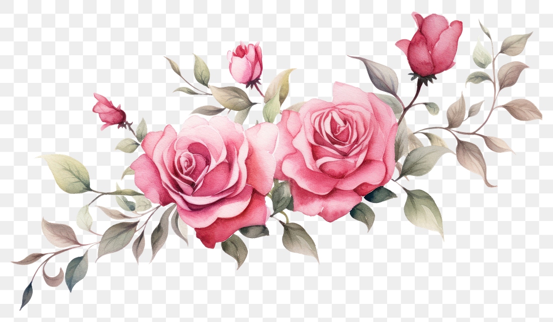 PNG Rose pattern flower plant | Premium PNG - rawpixel