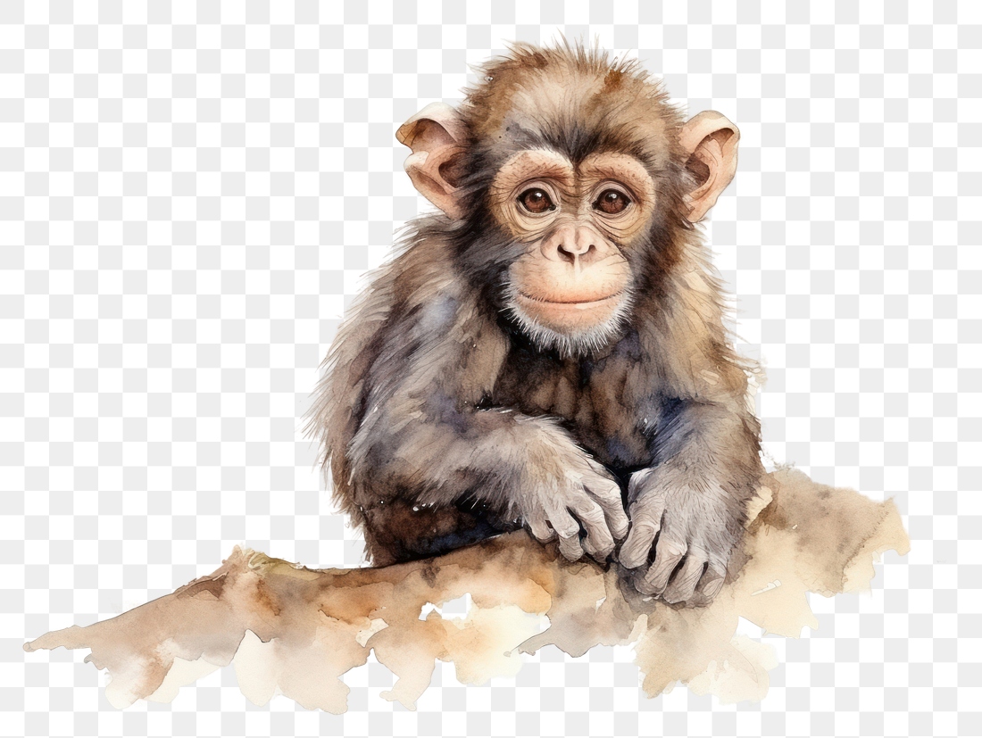 PNG Monkey ape wildlife mammal. | Premium PNG - rawpixel