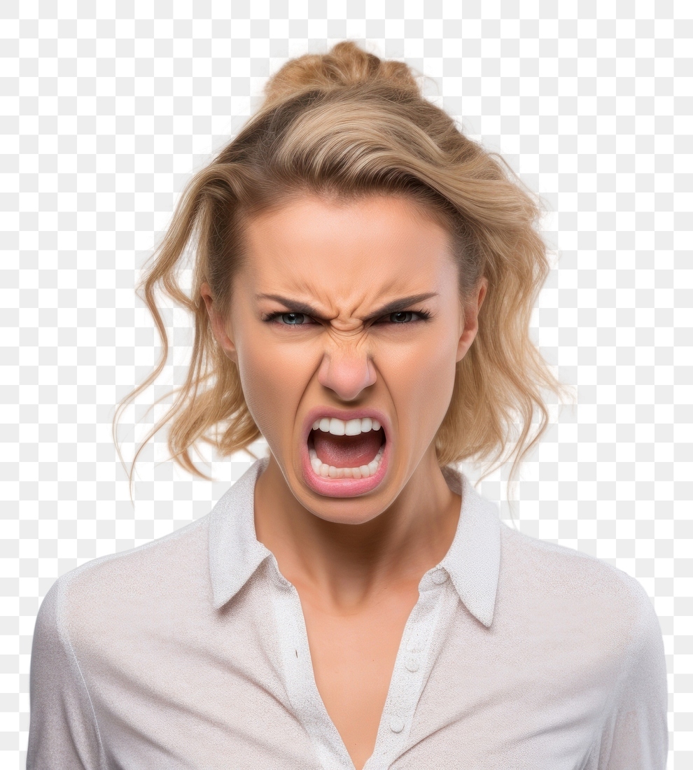 PNG Portrait shouting adult angry | Premium PNG - rawpixel