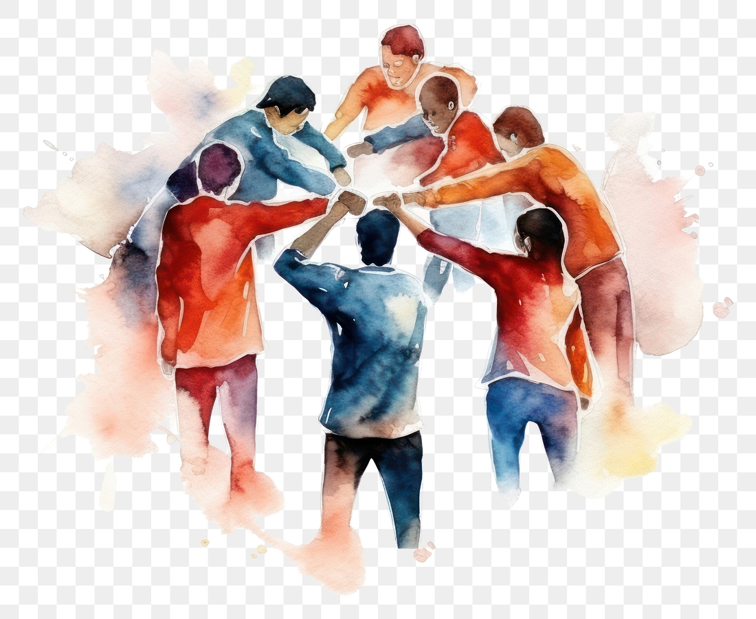 PNG Painting adult art togetherness. | Free PNG - rawpixel