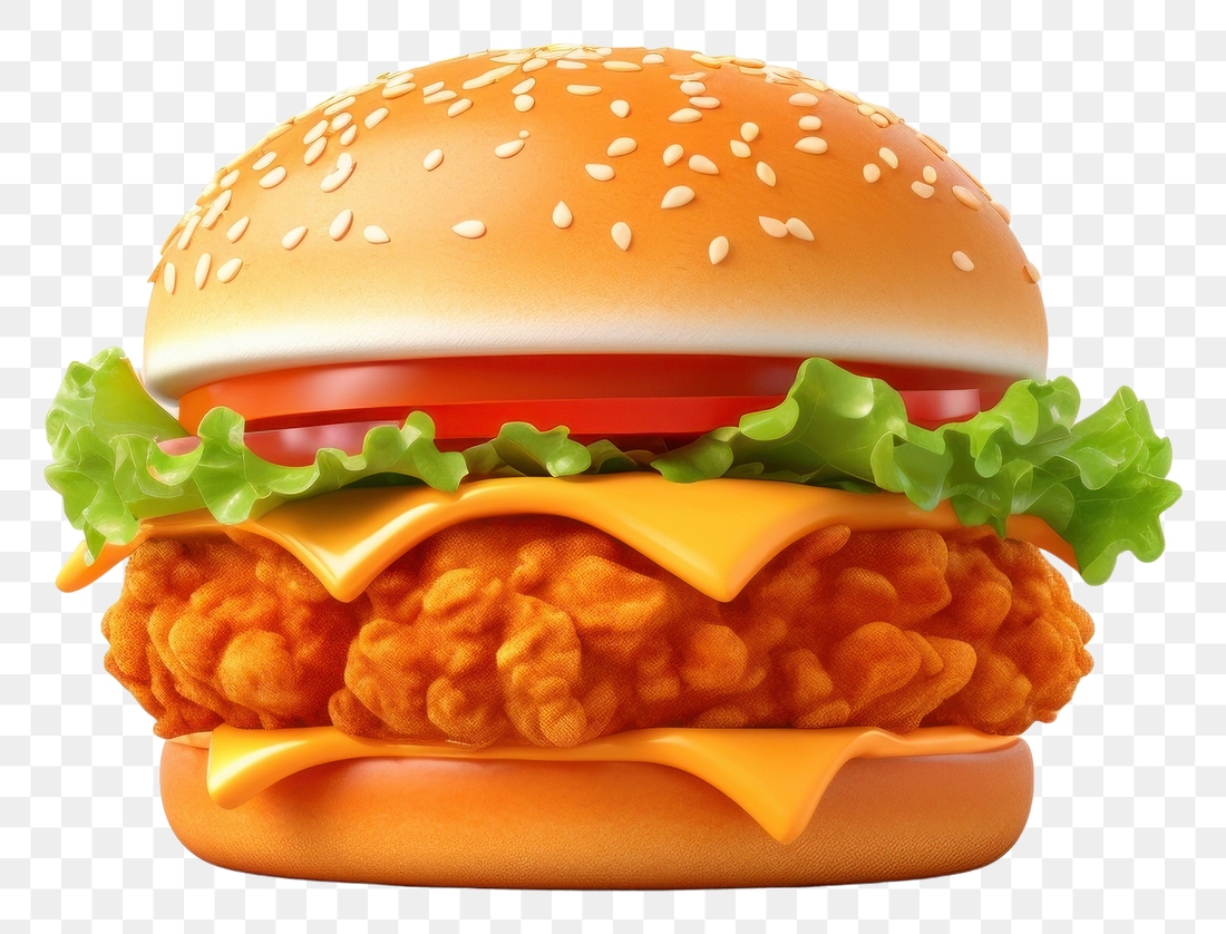 PNG Burger fried food fried | Premium PNG - rawpixel
