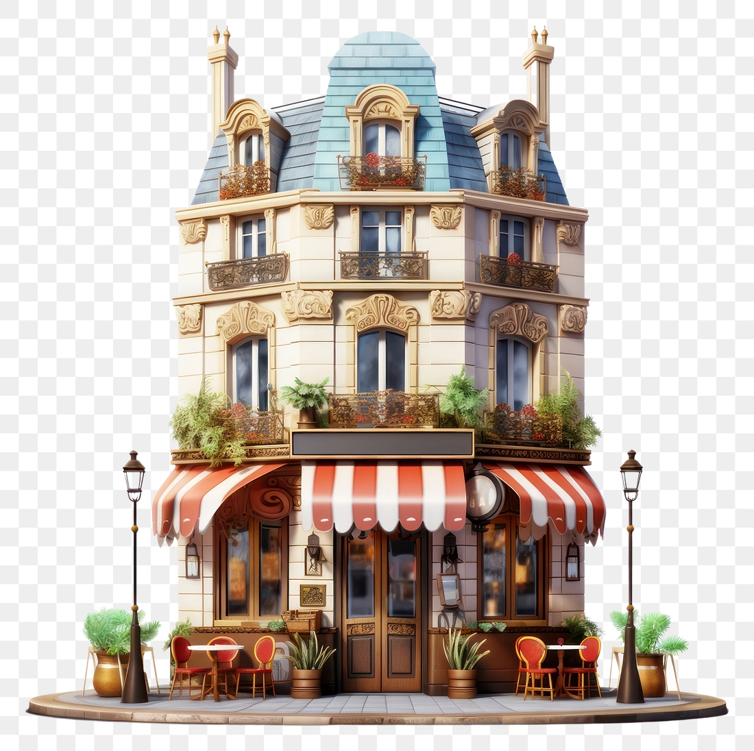 PNG Architecture restaurant building awning. | Premium PNG - rawpixel