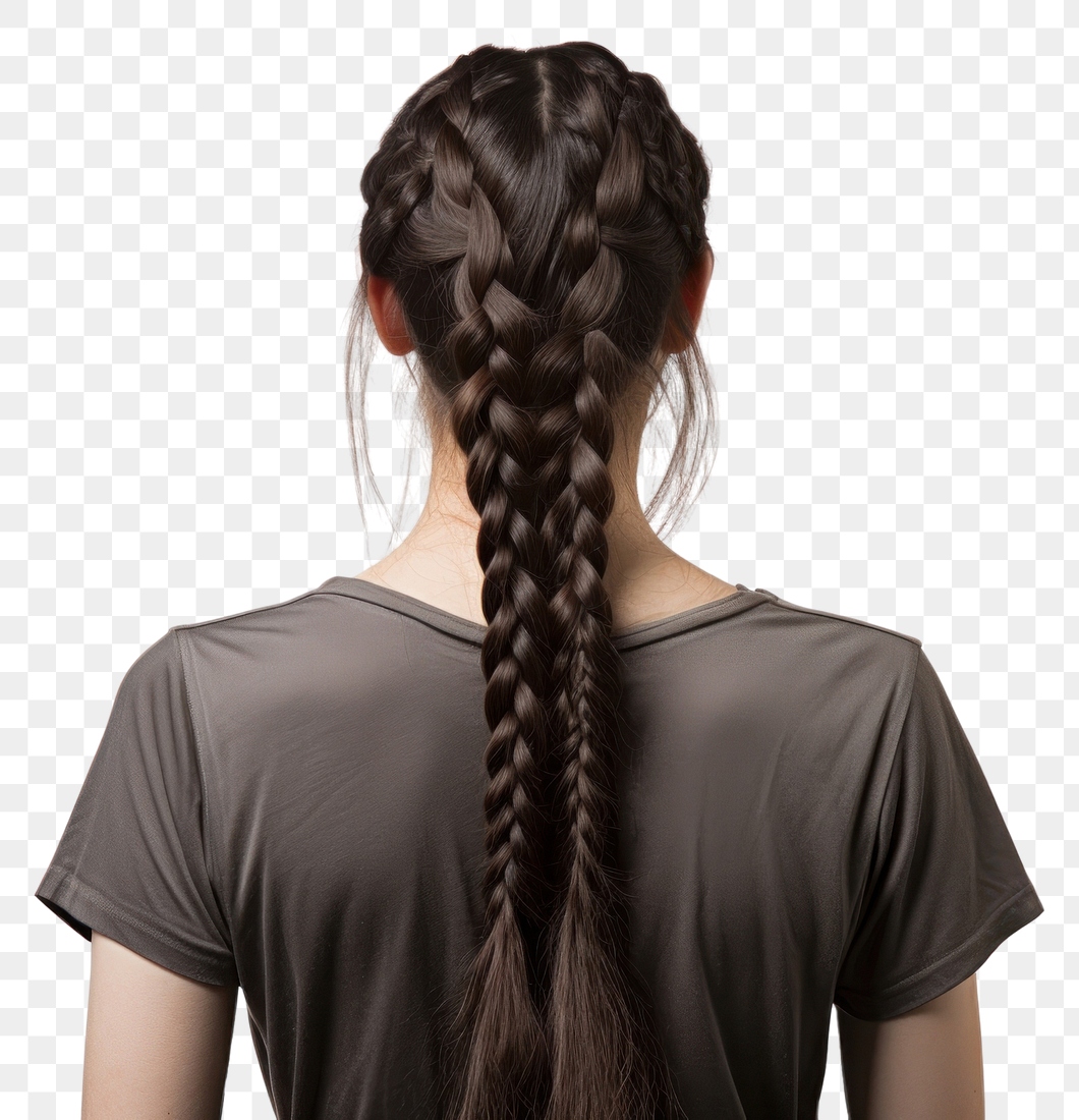PNG Braid adult woman hair | Premium PNG - rawpixel