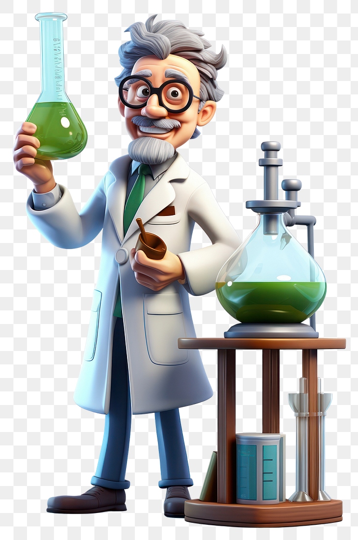 PNG Scientist cartoon biotechnology biochemistry. | Premium PNG - rawpixel