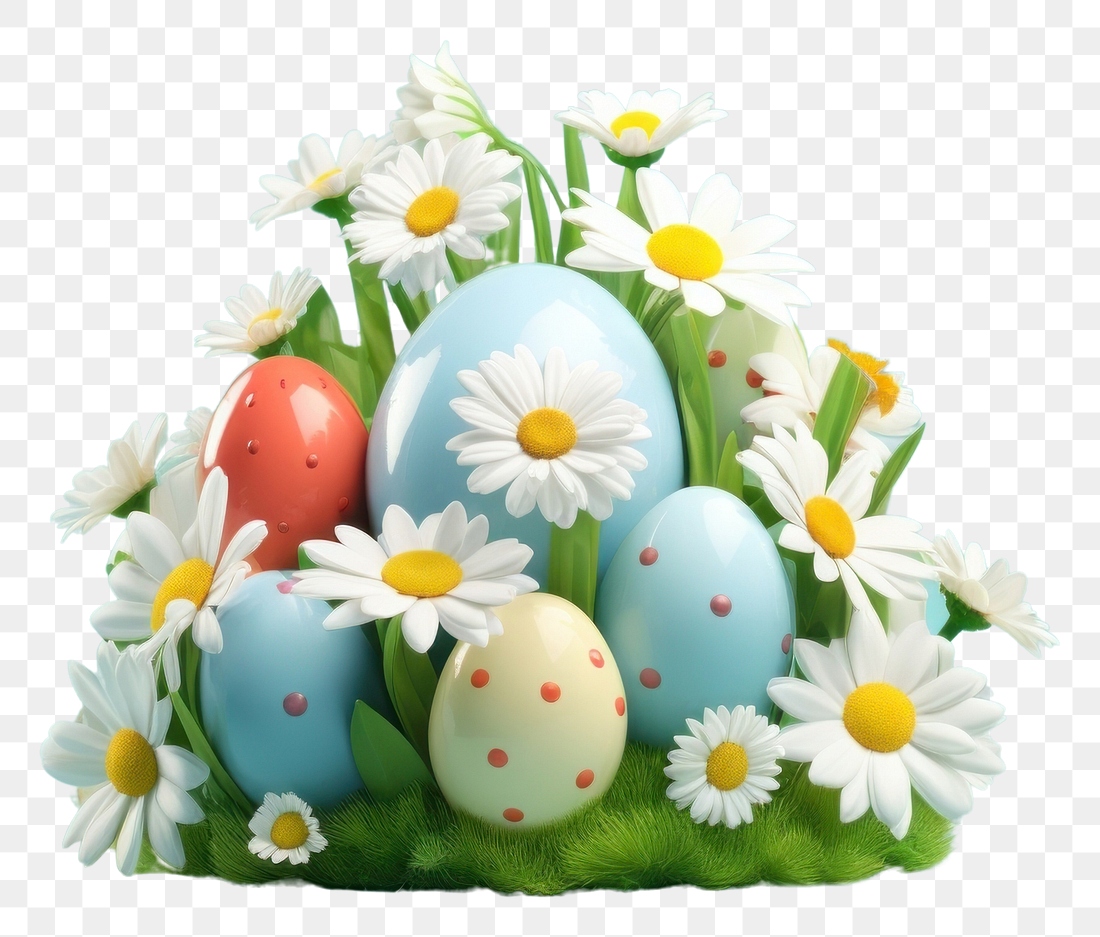 PNG Easter flower egg green. | Premium PNG - rawpixel