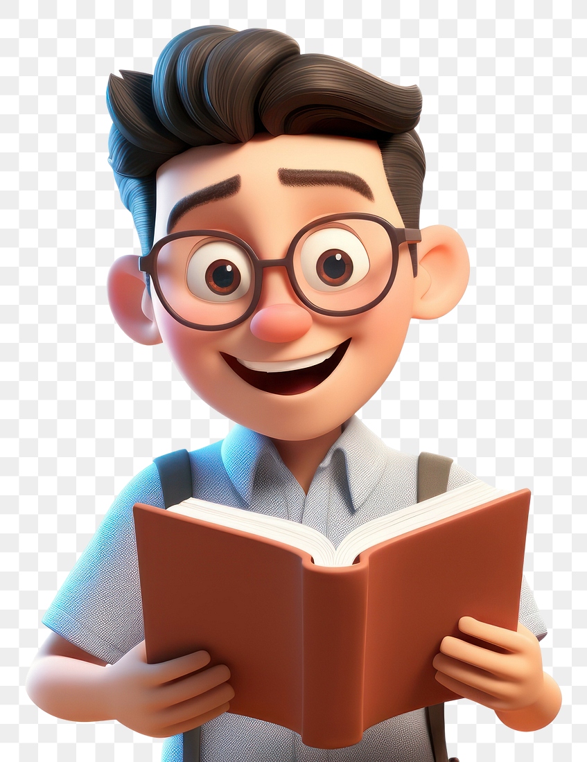 PNG Reading cartoon book publication. | Premium PNG - rawpixel