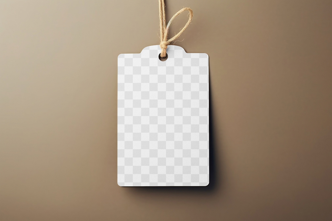 Paper tag, png transparent mockup | Premium PNG - rawpixel