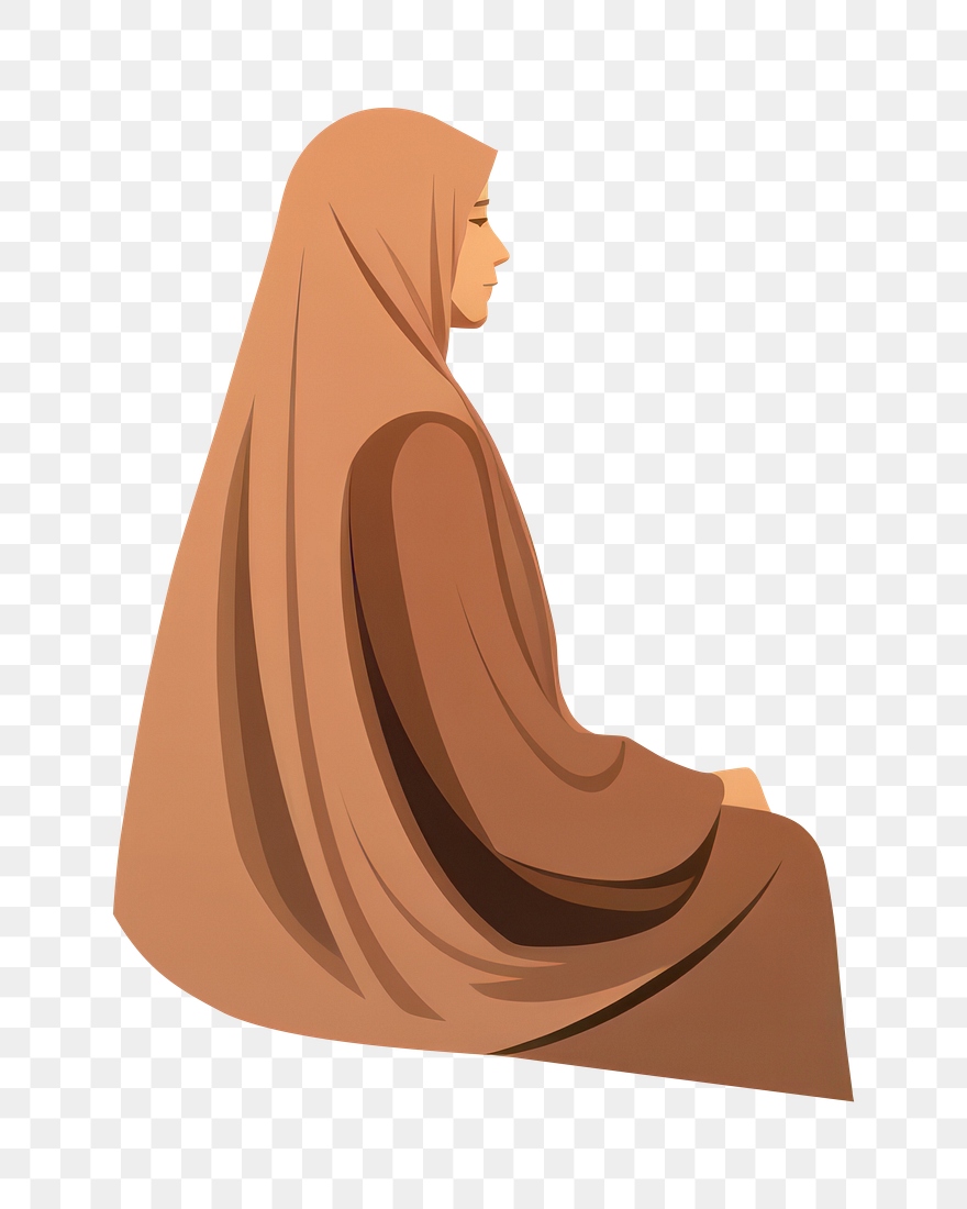 PNG Adult contemplation spirituality headscarf. | Free PNG - rawpixel