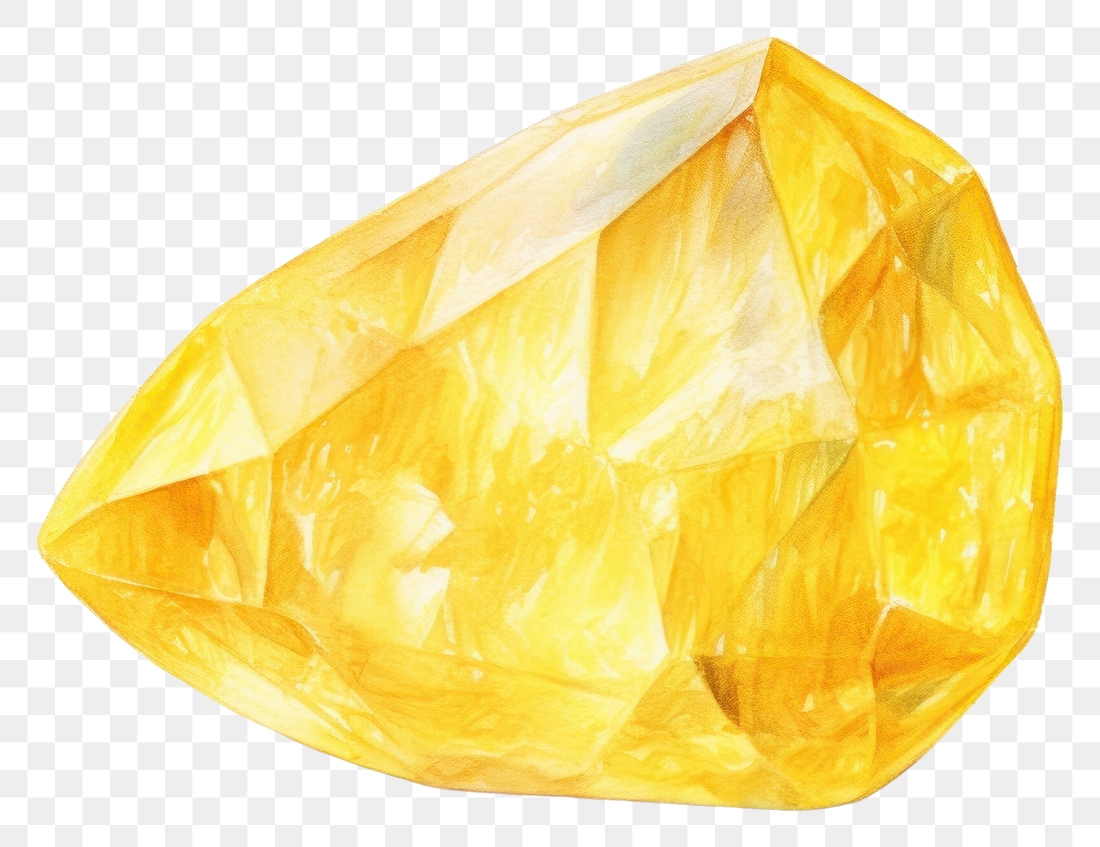 PNG Gemstone jewelry yellow transparent | Premium PNG - rawpixel