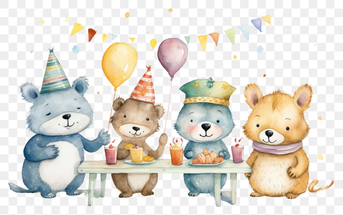 PNG Mammal animal party cute | Free PNG - rawpixel