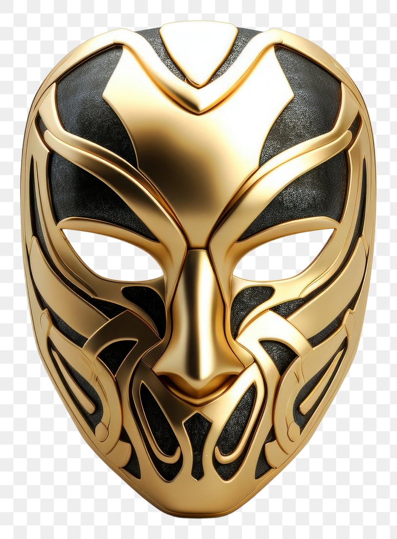 PNG Mask jewelry gold representation. | Premium PNG - rawpixel