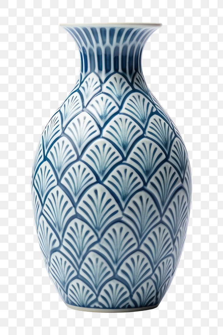 PNG Vase porcelain pottery pattern. | Premium PNG - rawpixel