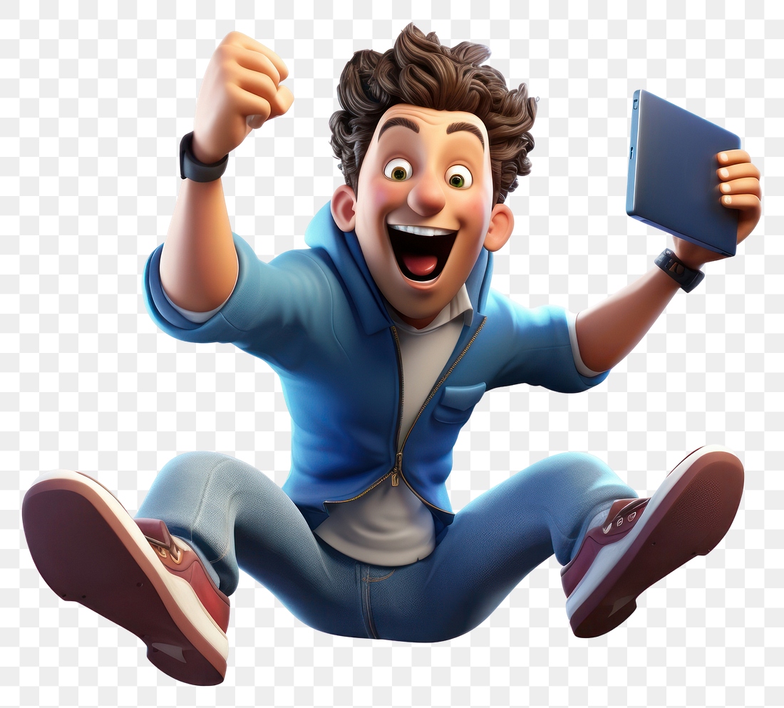 PNG Computer cartoon exhilaration parachuting | Free PNG - rawpixel