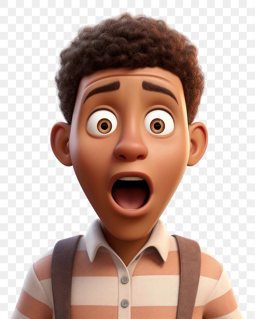 PNG Surprised portrait cartoon head. | Premium PNG - rawpixel
