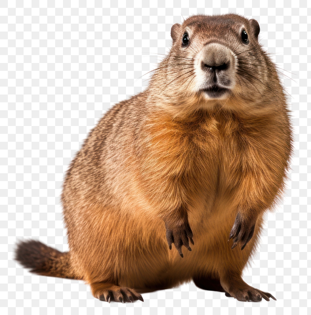PNG Groundhog wildlife animal mammal | Free PNG - rawpixel